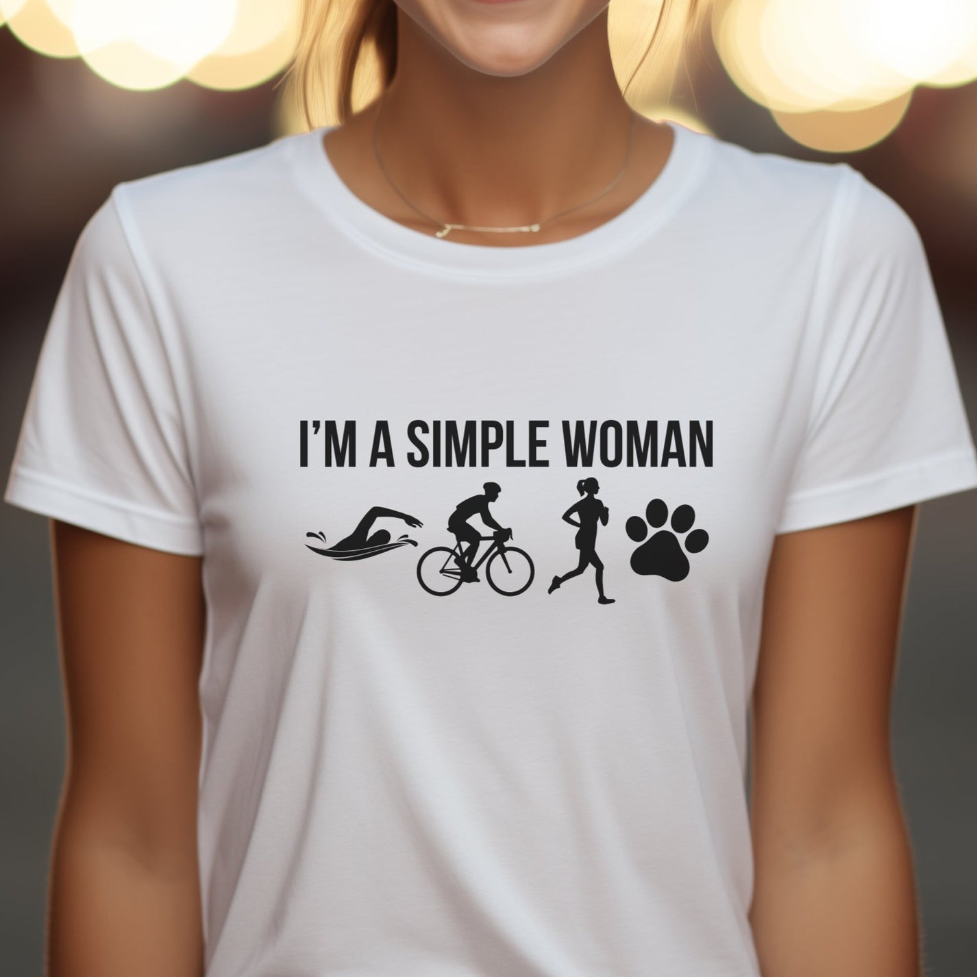 Simple Woman w/Paw - Tee – UNIQ Endurance