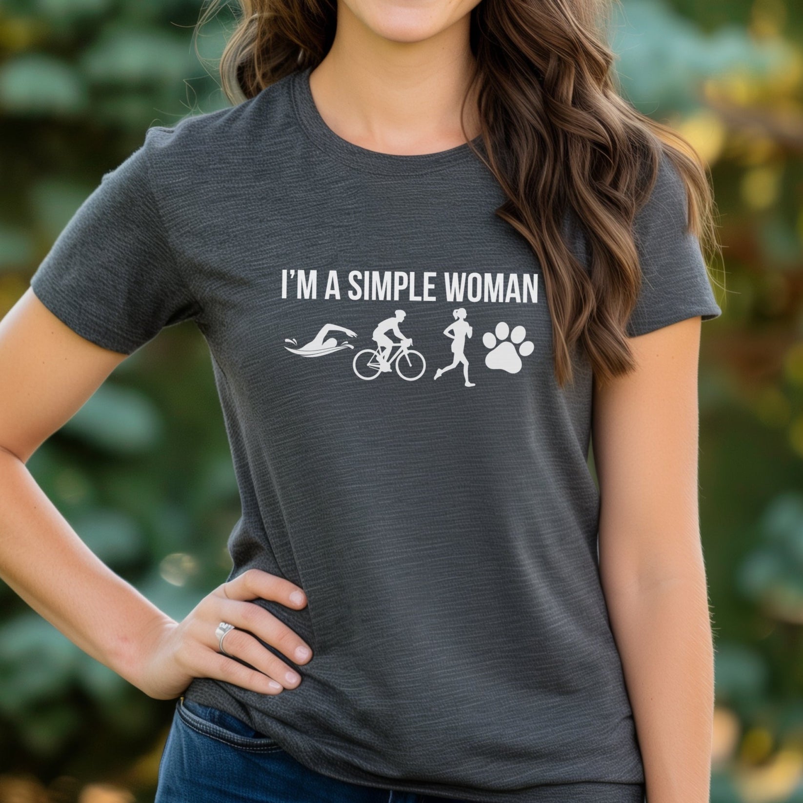 Simple Woman w/Paw - Tee – UNIQ Endurance